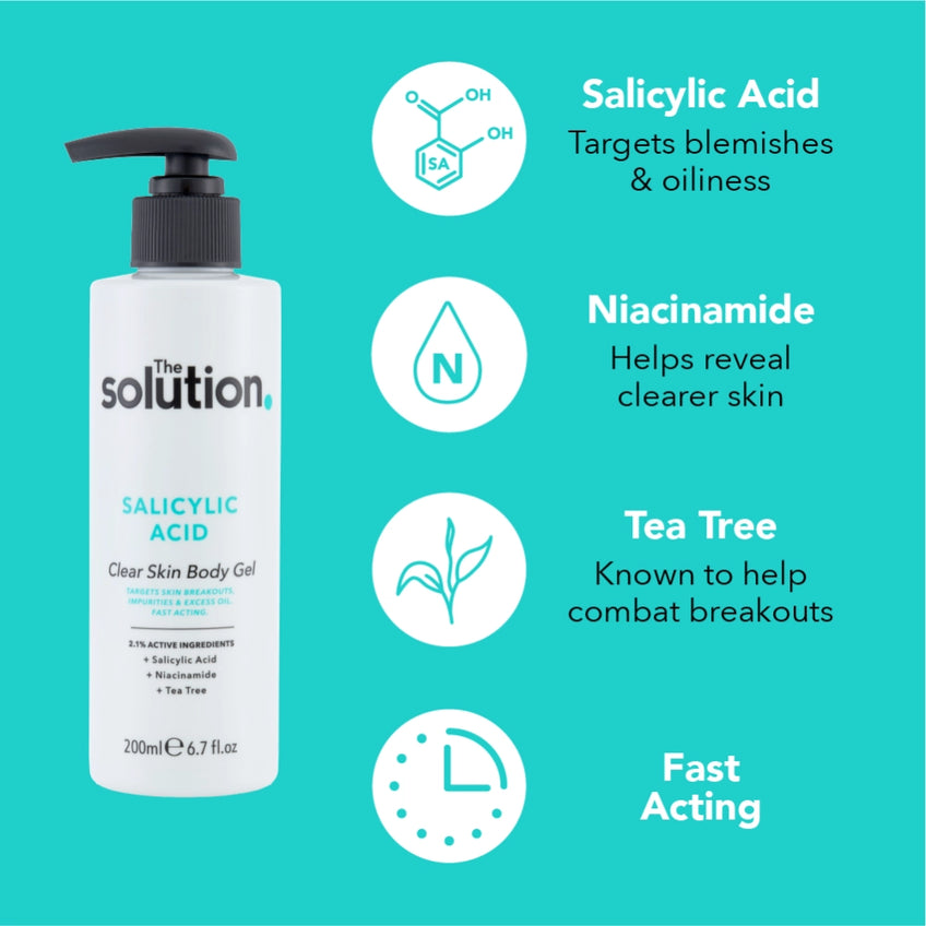 The Solution Salicylic Acid Clear Skin Body Gel - Alcedrix